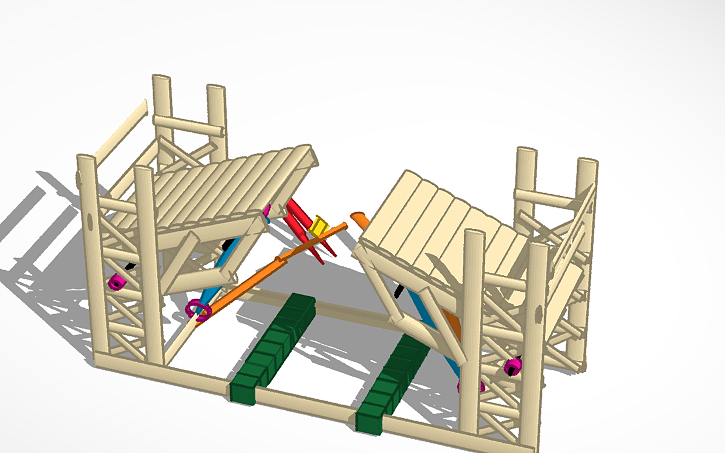 3D design Hydraulic Drawbridge Master Plan | Tinkercad