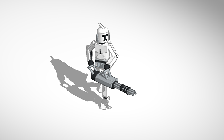 3D Design Clone Trooper With Minigun Tinkercad 3d-design-clone-trooper-with-minigun-tinkercad