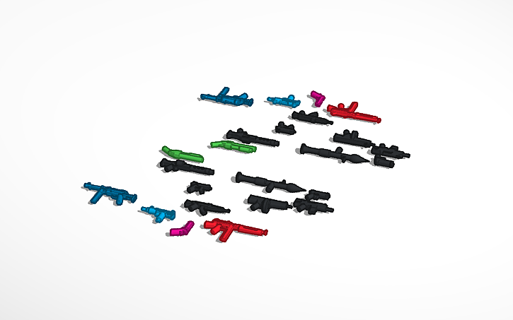 3D design Copy of LEGO® Guns: Pack 1 printable - Tinkercad