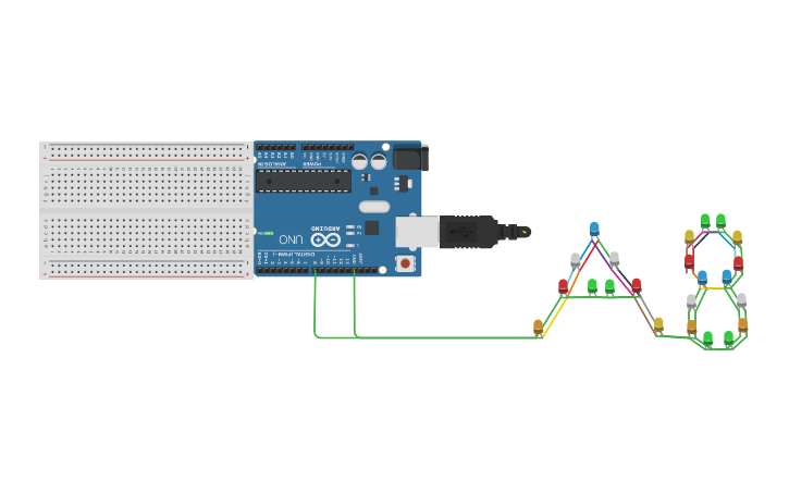 Circuit design lesson 4: programming led lights - Tinkercad