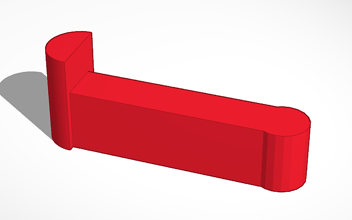 3D design POT throttle handle - Tinkercad