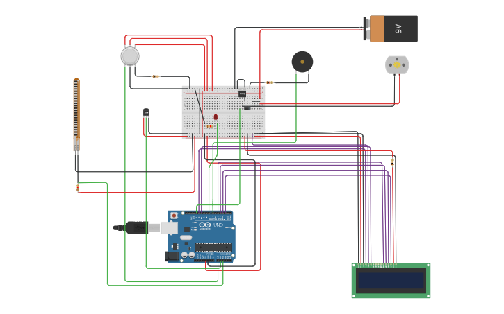 Circuit Design Copy Sensor Pemadam Kebakaran Tinkercad