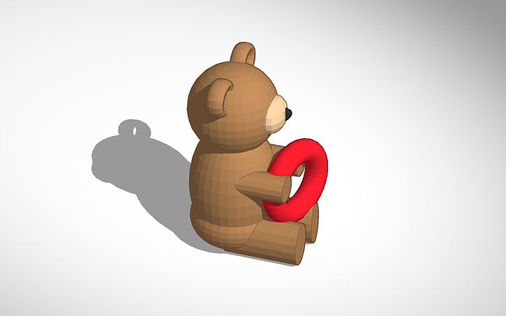 3D design cute bear - Tinkercad