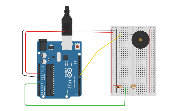 Circuit design Arduino Project 6 - Light Theremin by Andrew Hernandez ... Circuit design Arduino Project 6 - Light Theremin by Andrew Hernandez ...