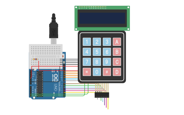 Circuit design Calculadora-IOT- Vinicius de Lima Alves - Tinkercad