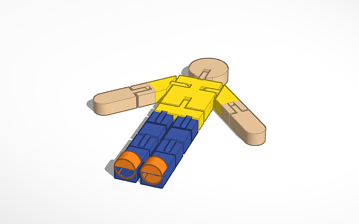 3D design Flexible Man - Tinkercad