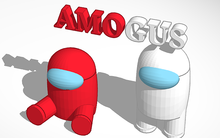 3D design AMOGUS - Tinkercad