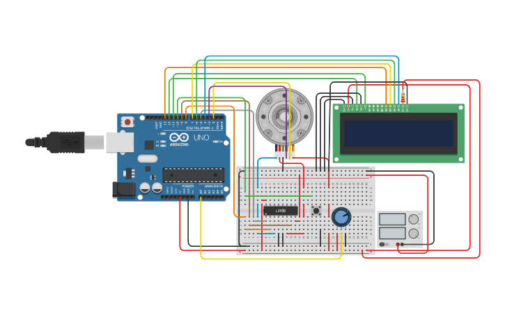 Circuit design 20170345 장태산 - RPM 측정 | Tinkercad