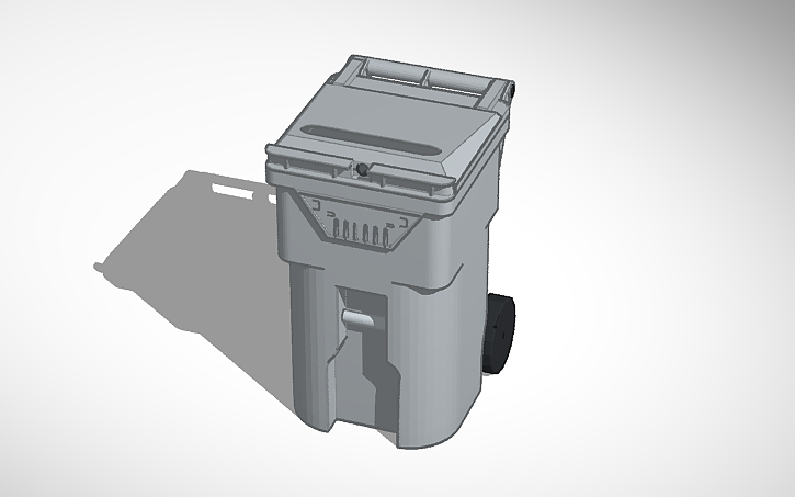 3D design Document Destruction Cart - Tinkercad