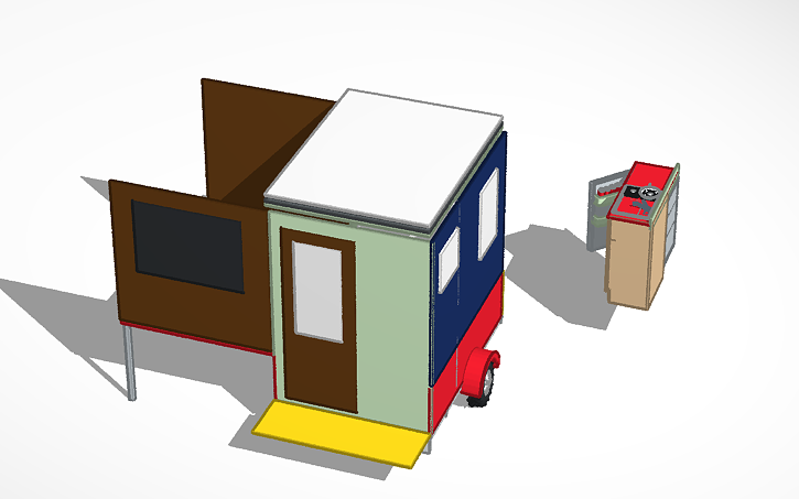 3D design Trailer camper plegable - Tinkercad