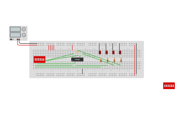 Circuit Design Binary Code To Gray Code 1 Tinkercad