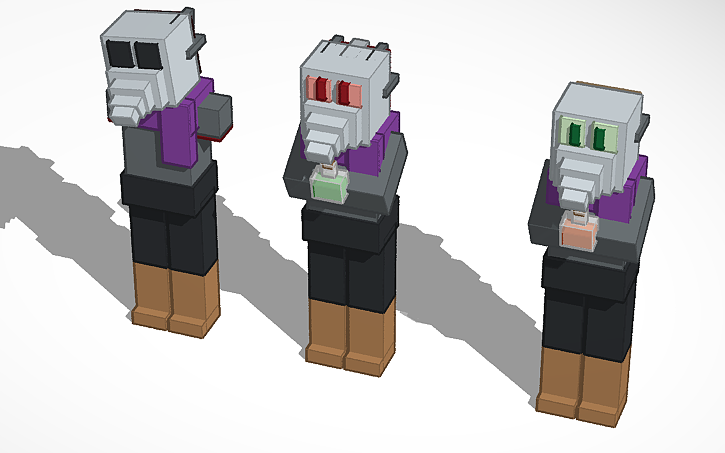 3D design fan minecraft mob - Tinkercad