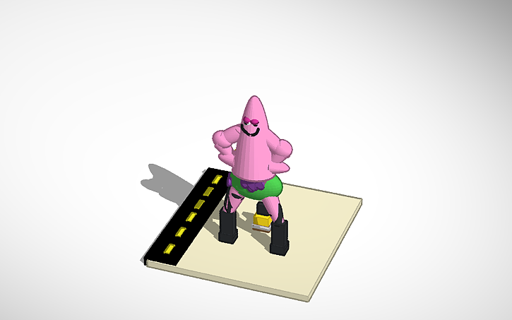 3D design Patrick With Heels | Tinkercad