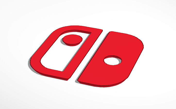 3D design nintendo switch logo - Tinkercad