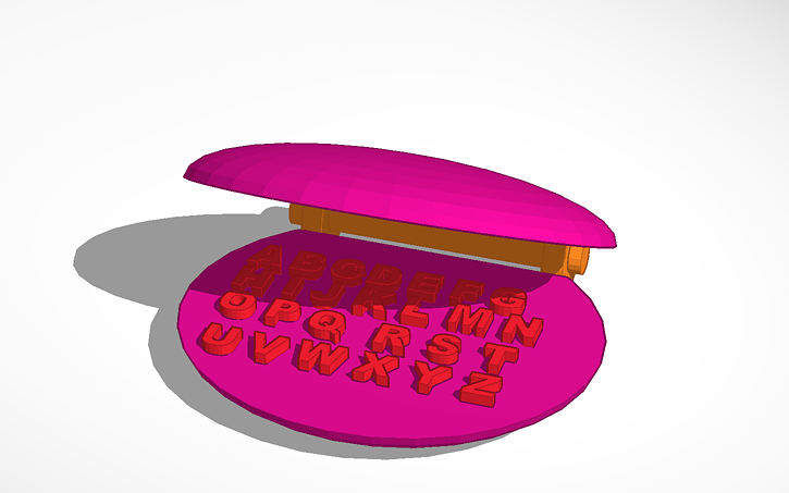 3D design clam shell computer - Tinkercad