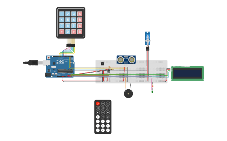 Circuit design Projek UTS IOT Kelompok 1 - Tinkercad
