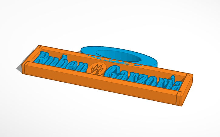 3D design Key Chain - Tinkercad