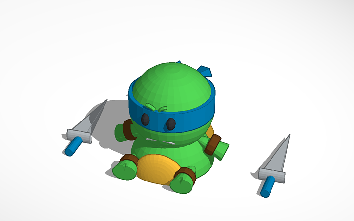 3d Design Leo Tmnt Tinkercad