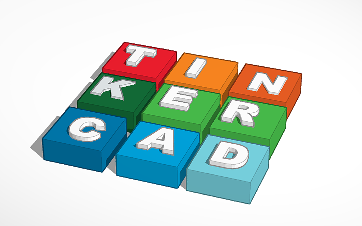 3D design tinkercad logo | Tinkercad