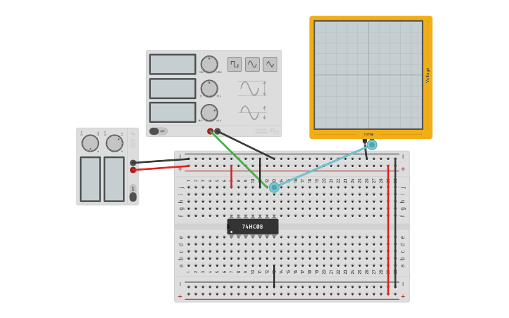 Circuit design A*0=0 - Tinkercad