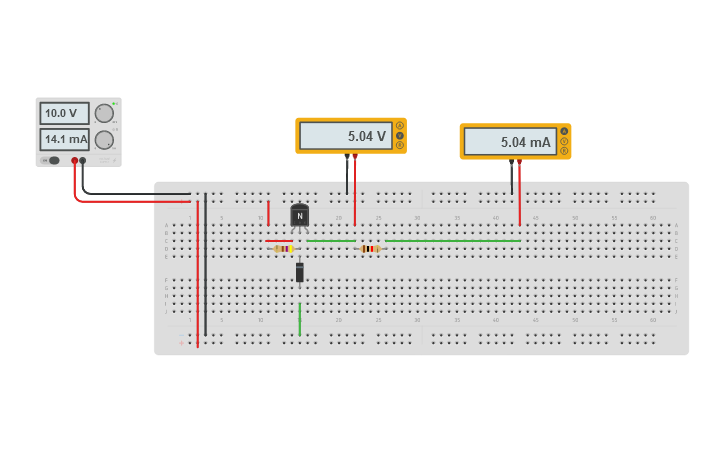 Circuit design Circuito 1 - Tinkercad