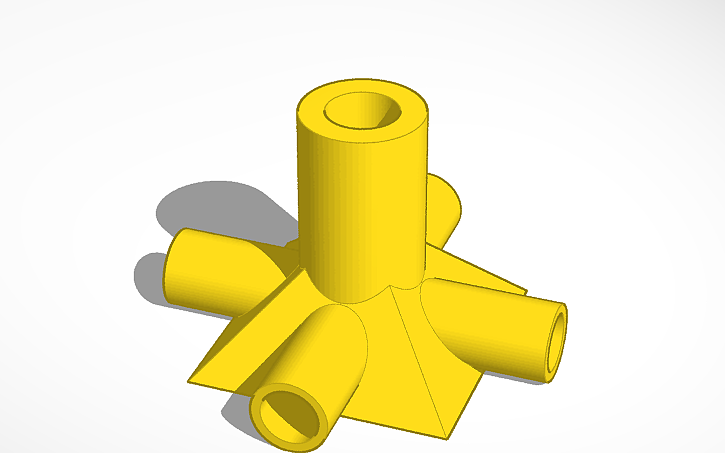 3D design PVC Pole Stand-1.98-10.11.24.1809 - Tinkercad