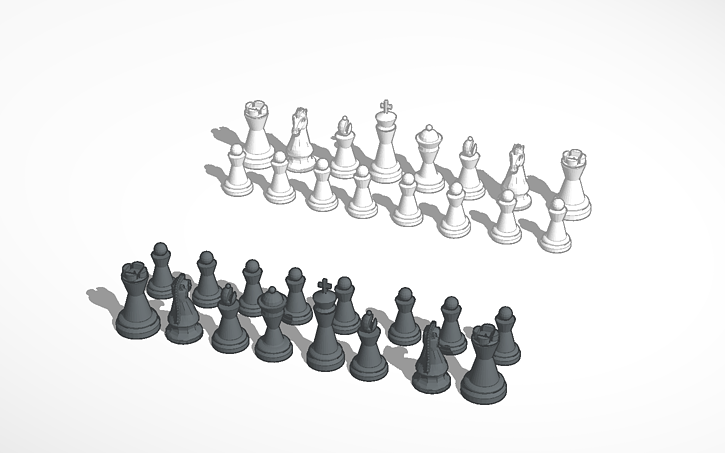 3D design Kaiya and Andres Chess set | Tinkercad
