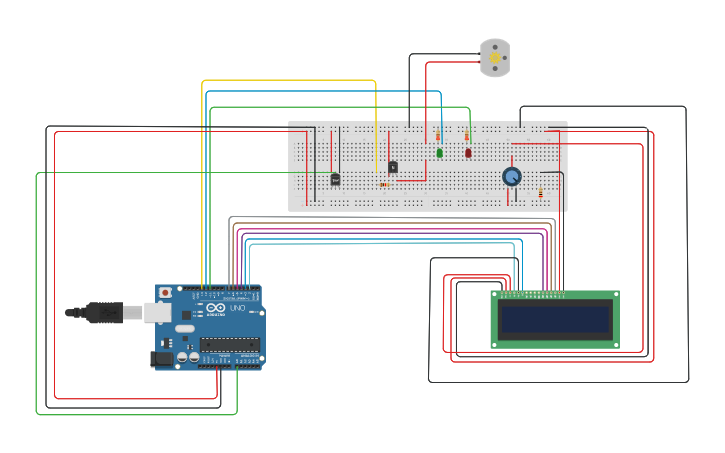 Circuit design SMART IRRIGATION SYSTEM A1 BATCH(02,13,21) - Tinkercad