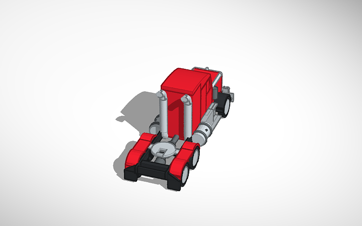 3D design semi truck - Tinkercad