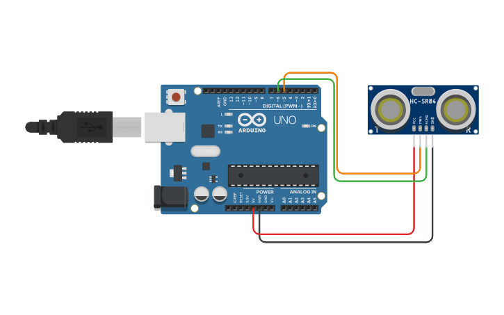 Circuit design Arduino Ultrasonic speed Measurement - Easy Project ...