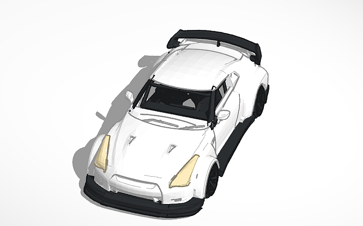 3D design Liberty Walk Nissan GTR wide body - Tinkercad
