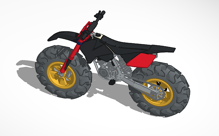 3D design dirt bike :) - Tinkercad
