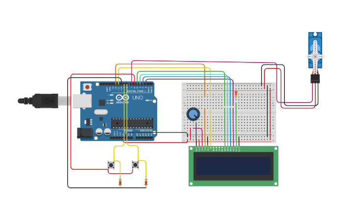 Circuit design IOT Project OM | Tinkercad