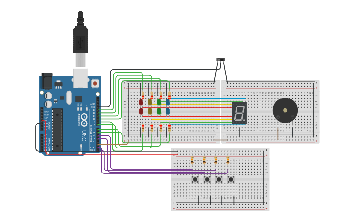 Circuit Design Arduino Led Tinkercad 7706