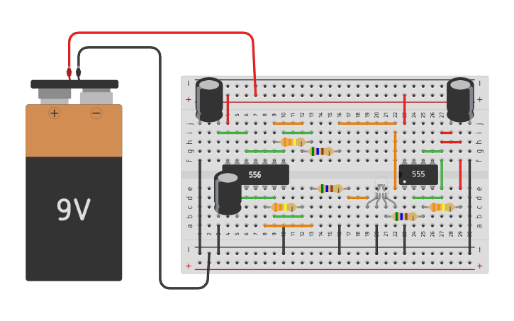 Circuit Design Led Multicolor Rgb Con 555 Y 556 Tinkercad