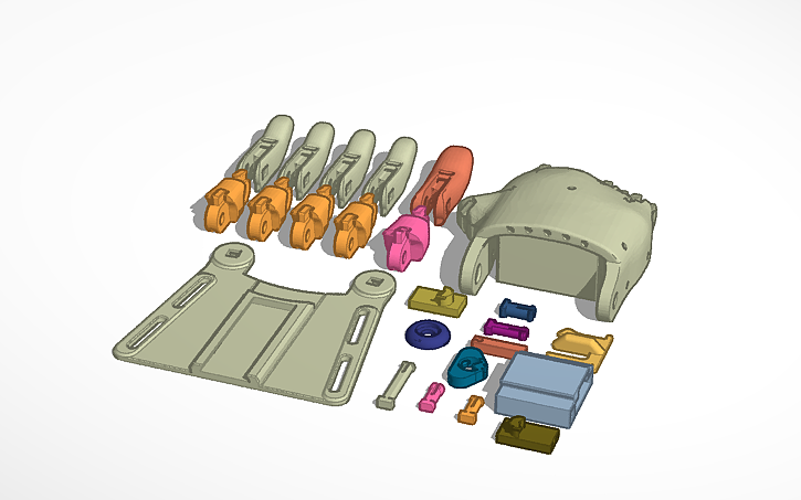 3D design Phoenix Hand - Tinkercad