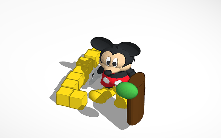 3D design Copy of Walt Disney - Mickey Mouse55 - Tinkercad
