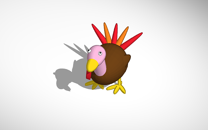 3D design #thanksgiving#turkey | Tinkercad