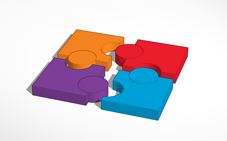 3d Design Puzzle It Actually Fits Together Tinkercad