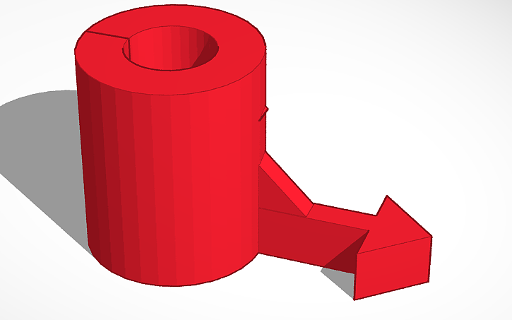 3D design Long Extruder movement indicator for Solidoodle - Tinkercad