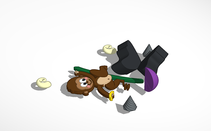 3D design monkey - Tinkercad