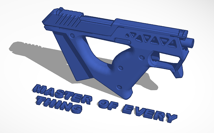 3D design Tactical Pistol from Call Of Duty: Black Ops 2 - Tinkercad
