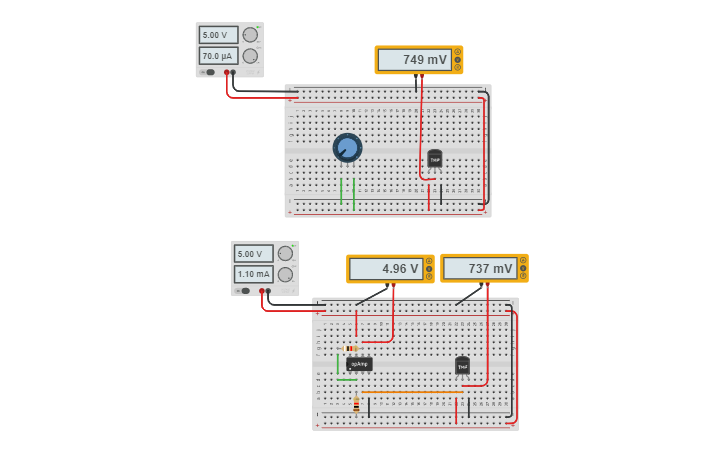 Circuit design tmp control - Tinkercad