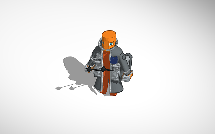 3D design Person wearing ODM gear - Tinkercad