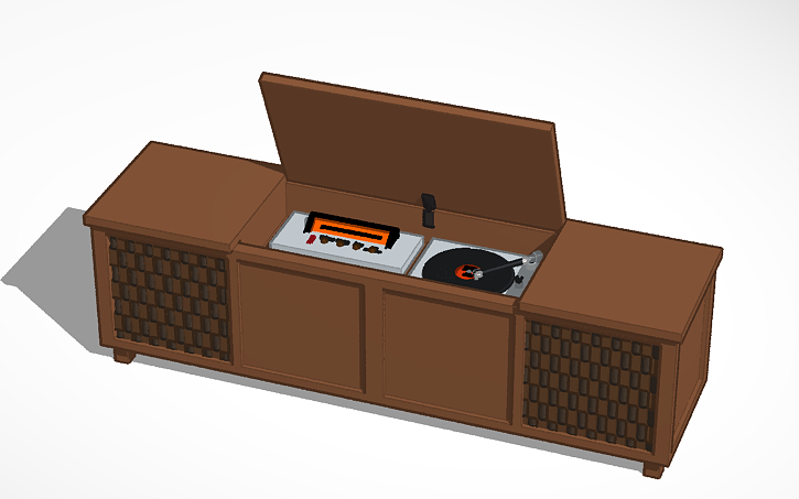 3D design record player 2 - Tinkercad