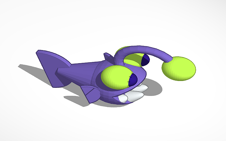 3D design Happy Wittle Angler Fish - Tinkercad