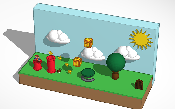 3d Design Mario Tinkercad