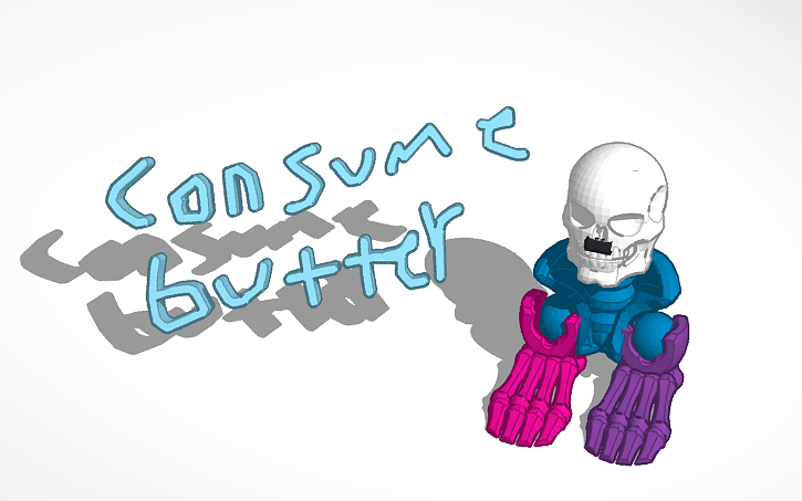 3D design consume butter | Tinkercad