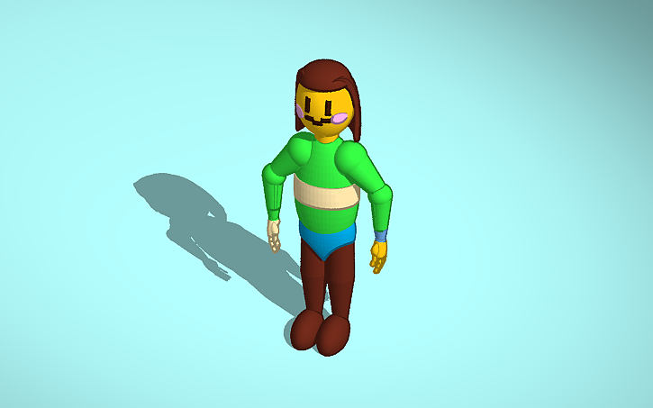 3D design Undertale Chara - Tinkercad