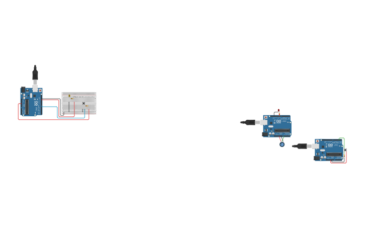 Circuit design Ex02_LED_Button - Tinkercad